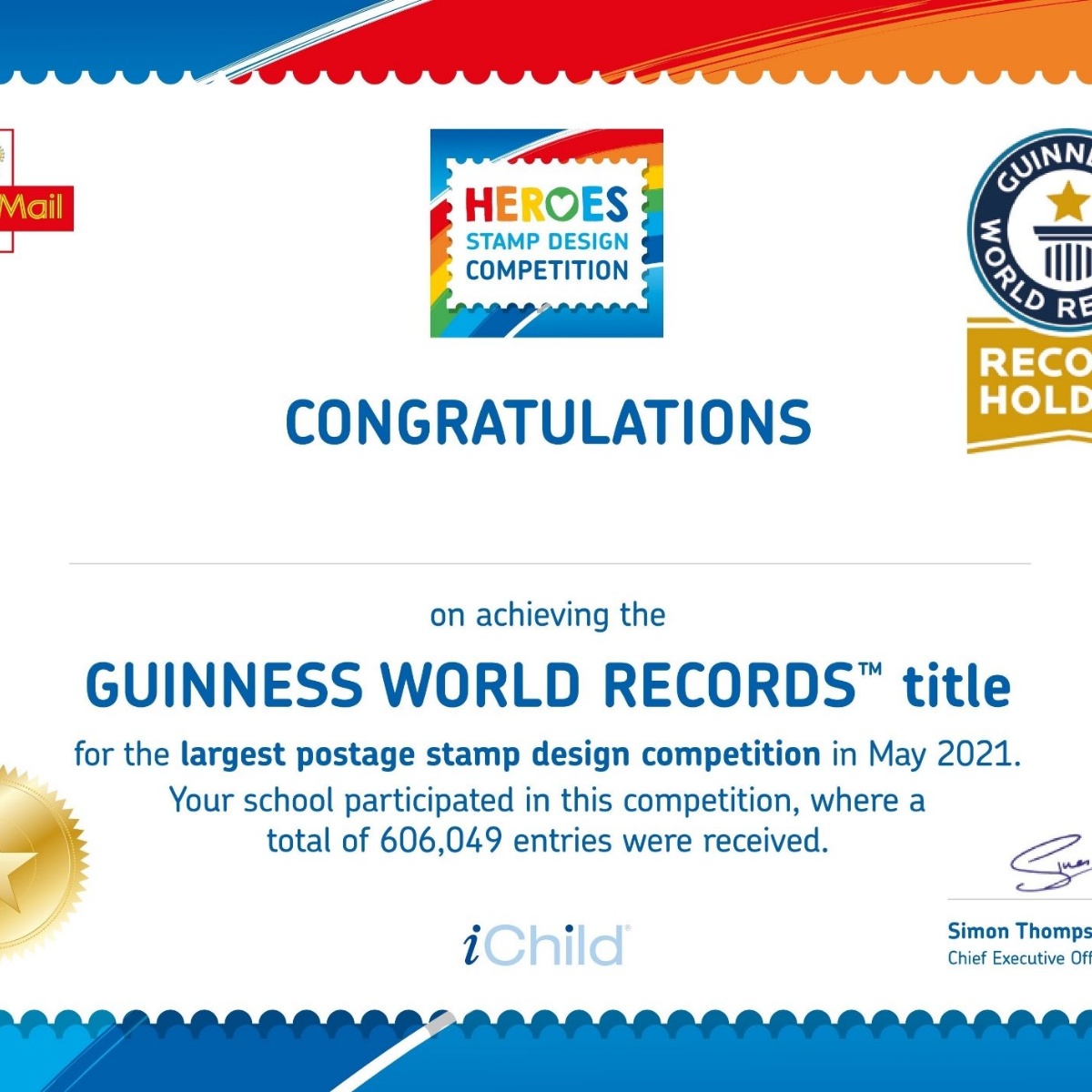 Wexham School - ROYAL MAIL HEROES STAMP DESIGN COMPETITION 2021