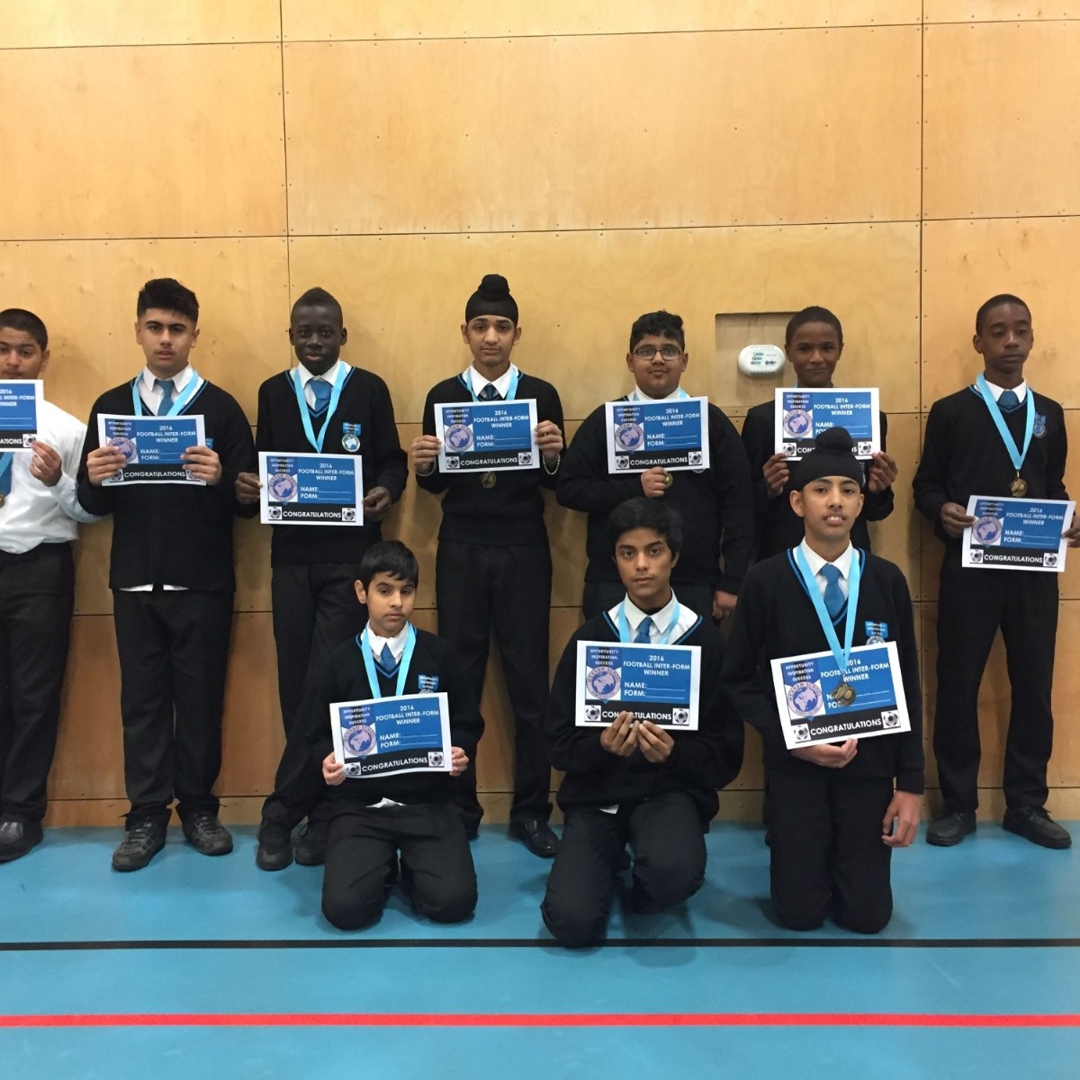 Wexham School - Year 9 Inter-Form Football Winners